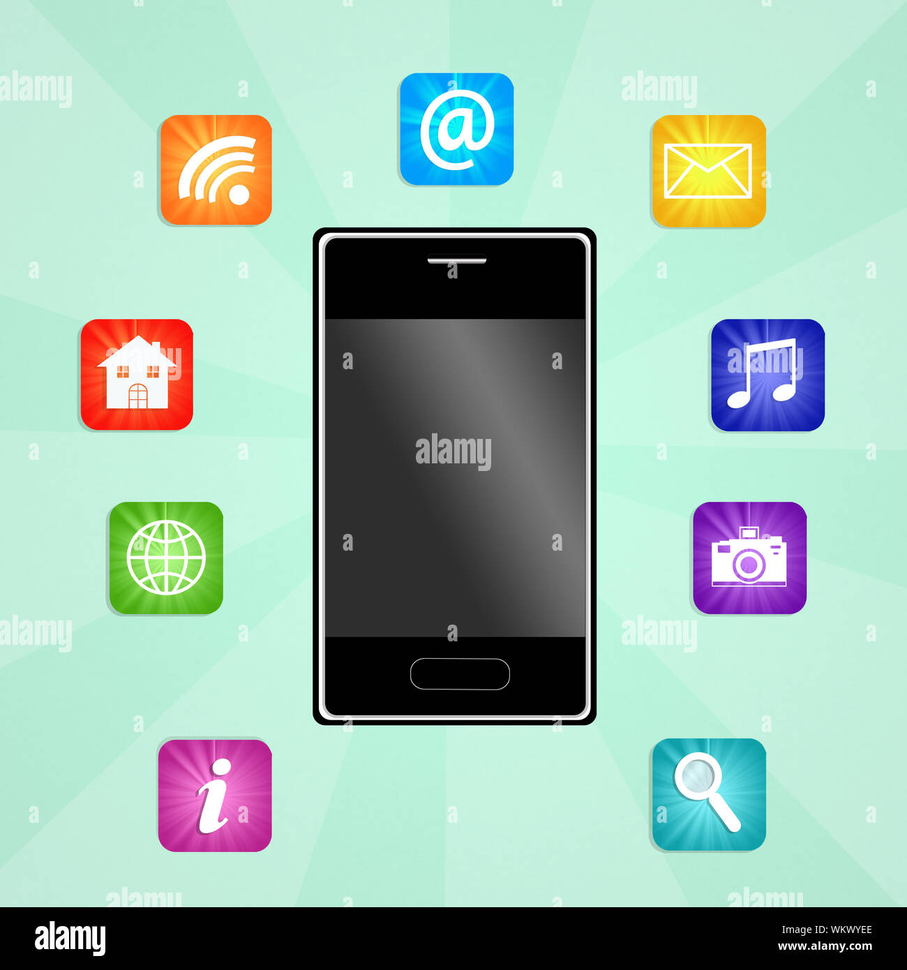 Download app cartoon hi-res stock photography and images - Alamy