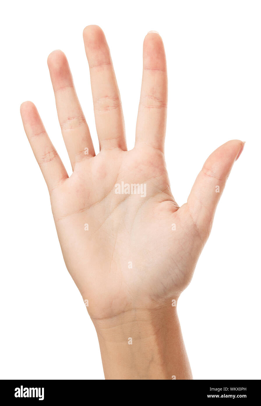 Hand five fingers spread hi-res stock photography and images - Alamy