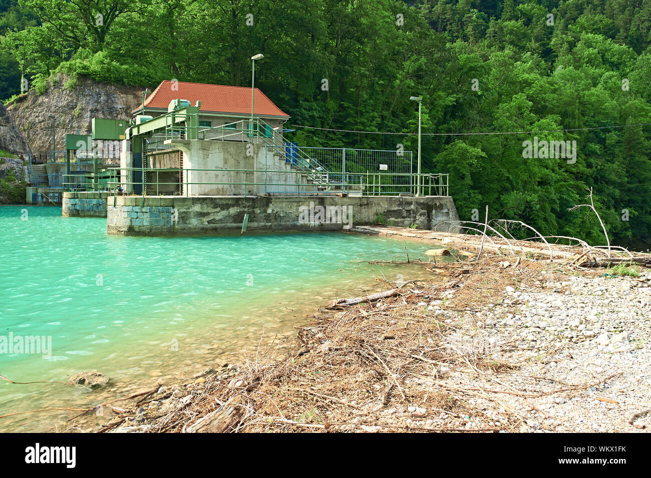 Hydroelectric power plant in Germany Stock Photo - Alamy