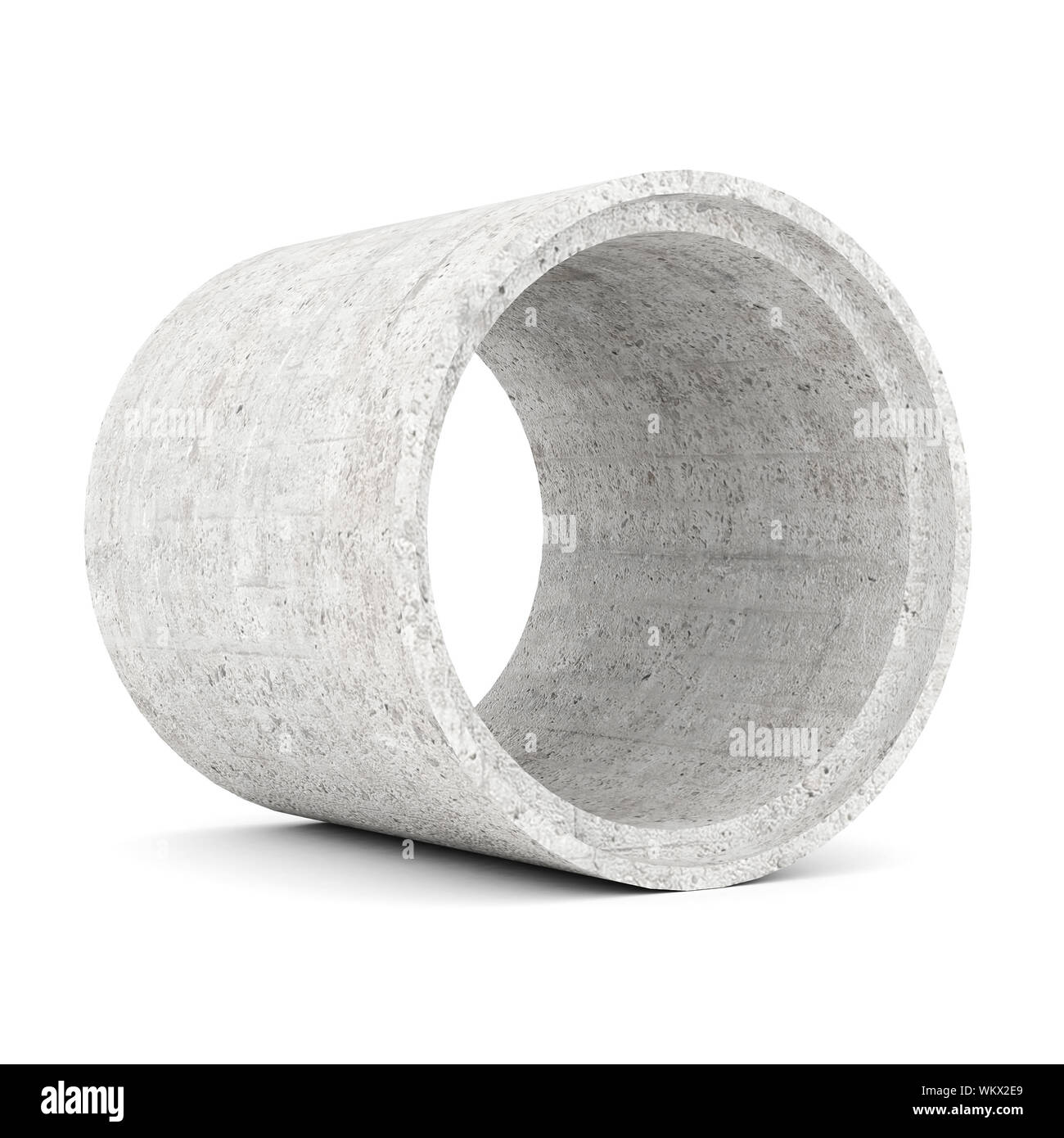 concrete pipes isolated on white background Stock Photo - Alamy