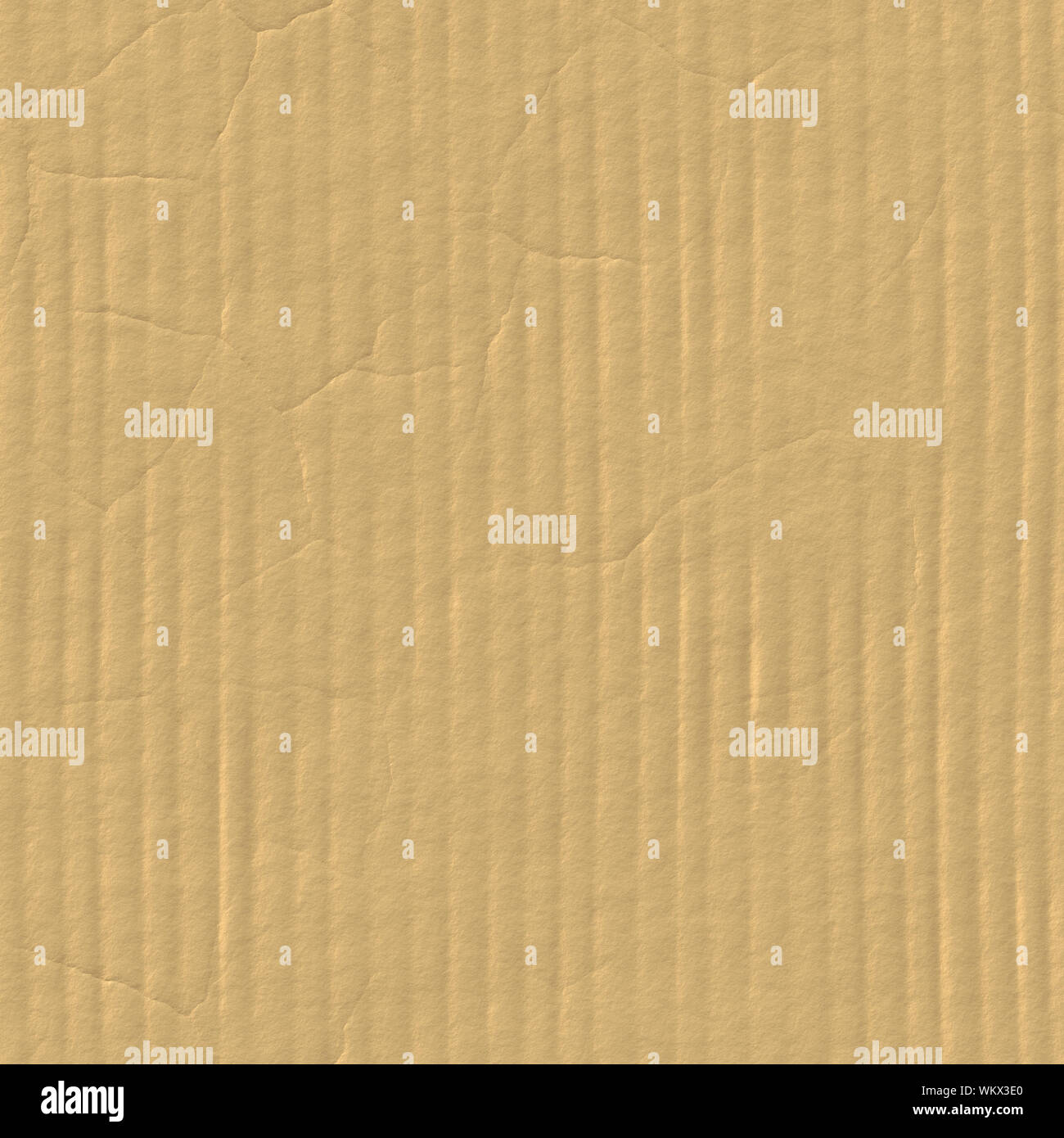 Seamless Cardboard Texture With Corrugated Crease Line Stock Photo - Alamy