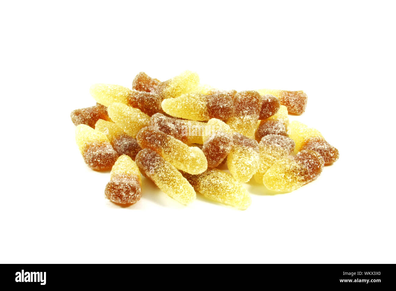 Cola Candy Gummies Isolated on a White Background Stock Photo - Alamy