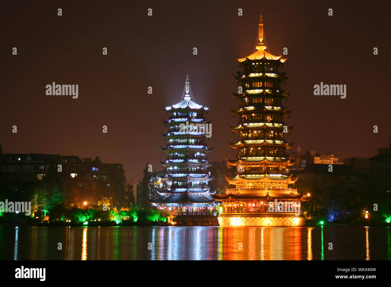 Pagodas in China Stock Photo - Alamy
