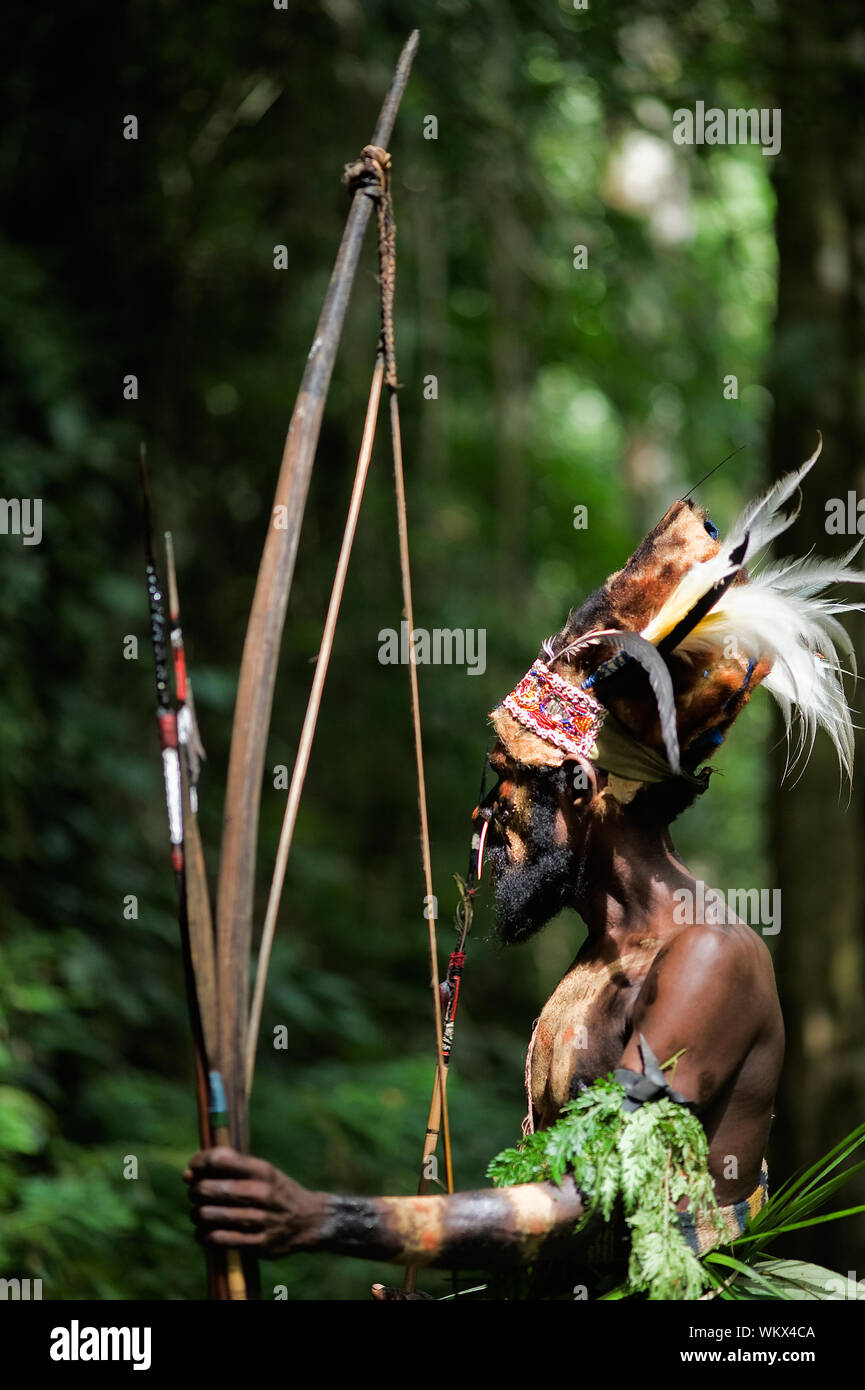 INDONESIA, NEW GUINEA, SECTOR SENGGI - FEBRUARY 2: The Leader of a ...