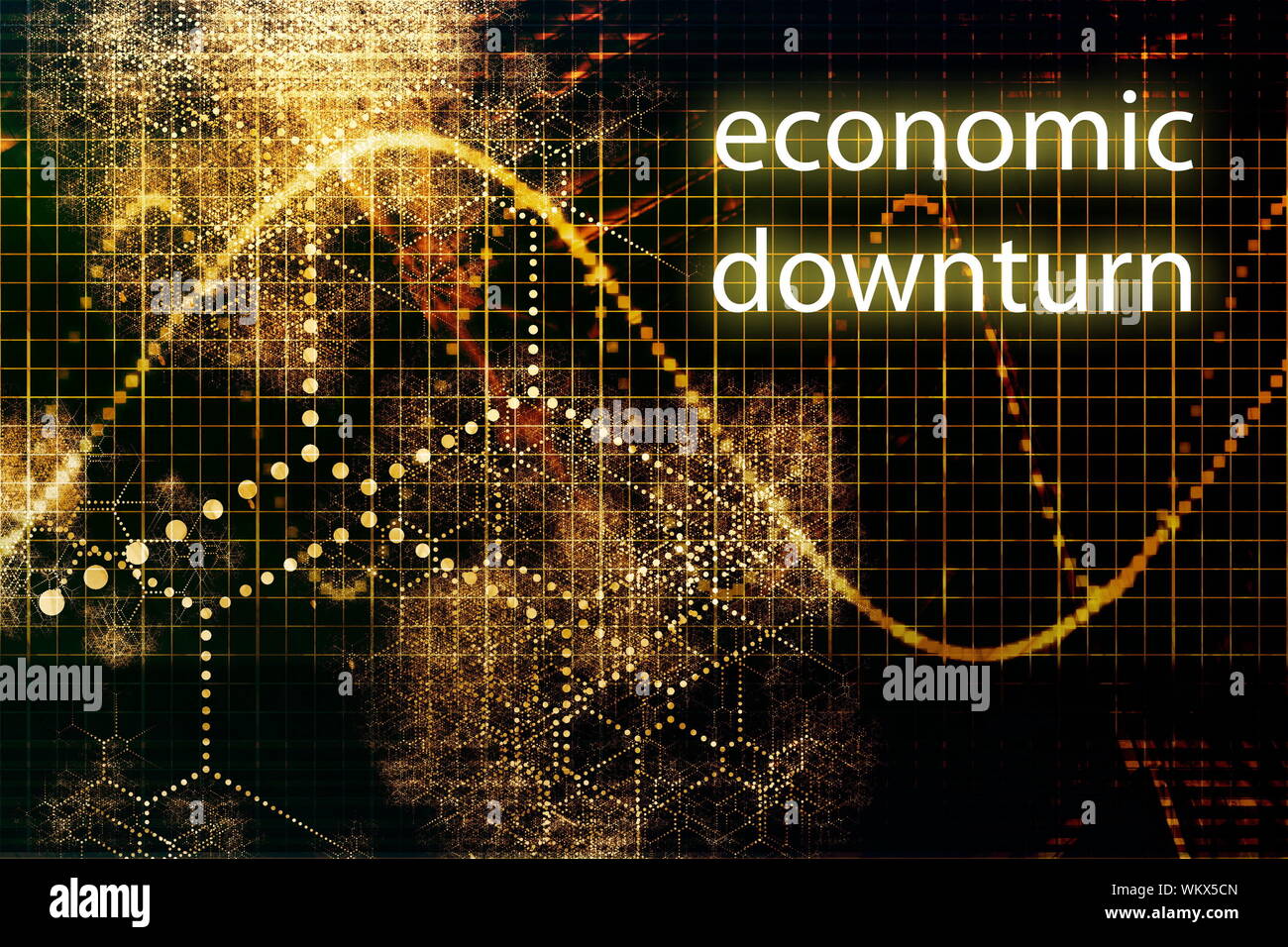 Economic Downturn Business Concept Wallpaper Presentation Background ...