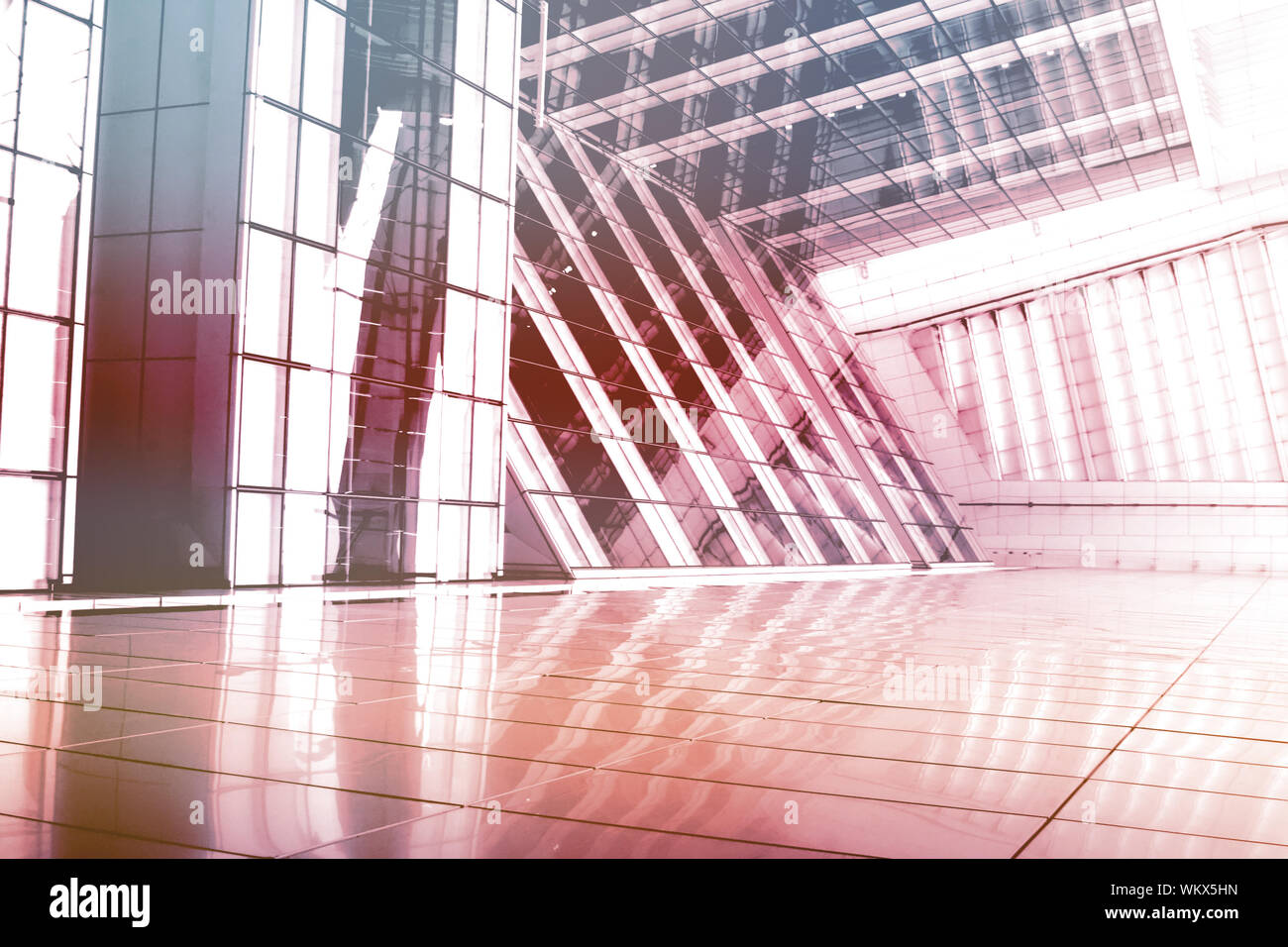 Purple Abstract Building Wallpaper Background with Interesting Angle ...