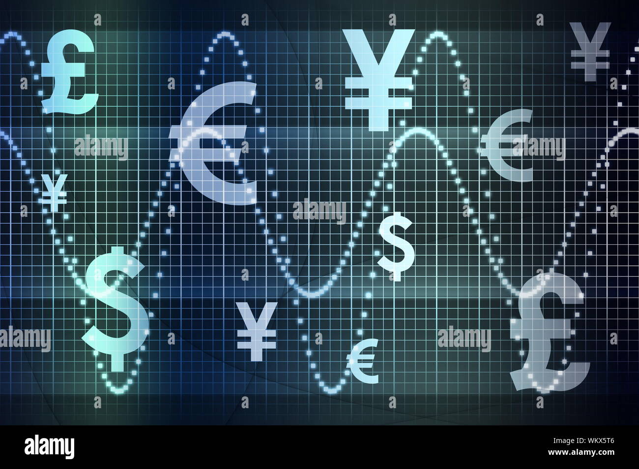 Glowing Global Currency Business Abstract Background Wallpaper Stock ...