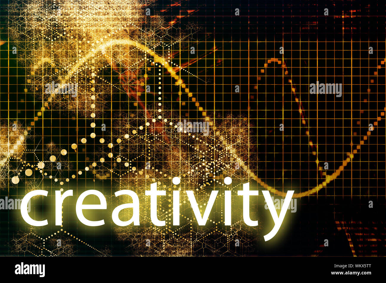 Creativity Abstract Technology Concept Wallpaper Background With Graph Stock Photo - Alamy