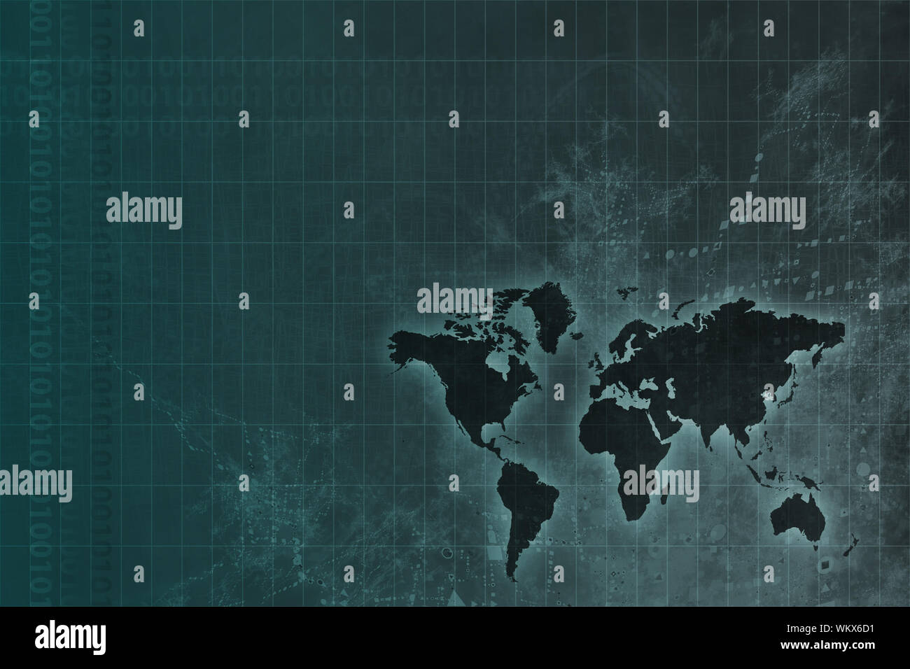 Corporate Worldwide Growth Abstract Background With Map Stock Photo - Alamy