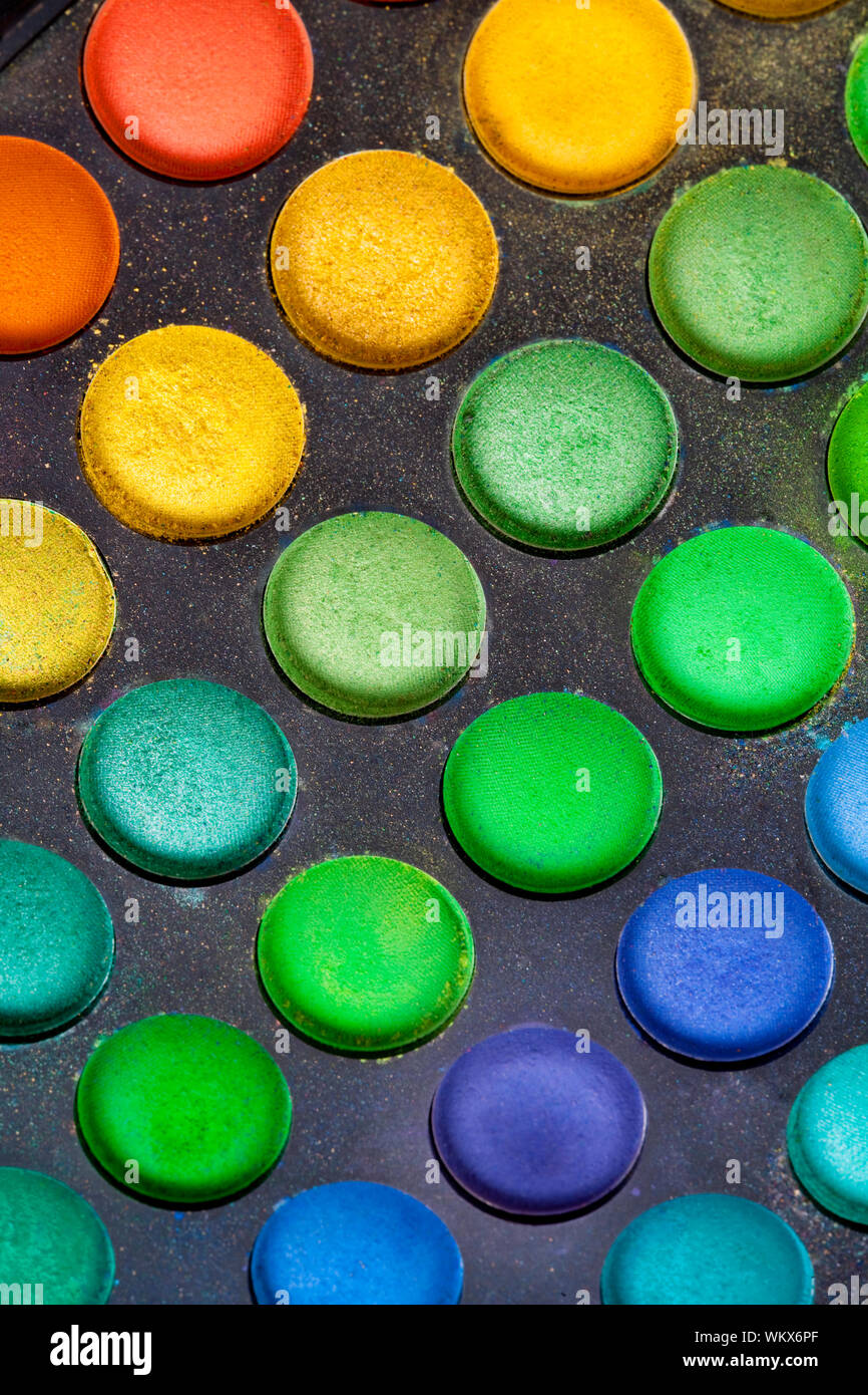 set of professional make-up artist«s colors Stock Photo - Alamy