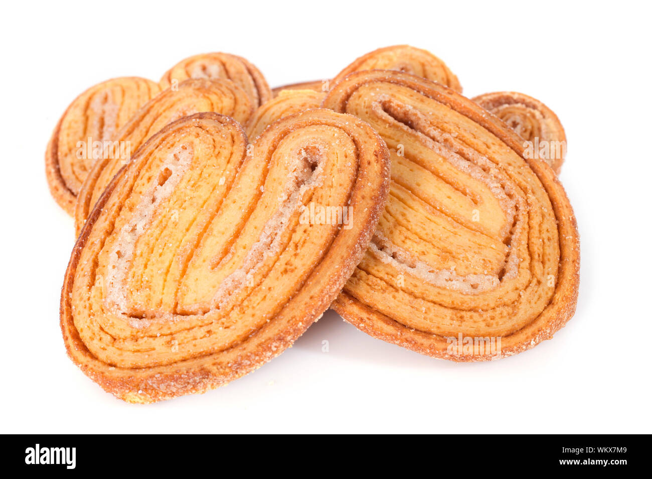 palmier cake in front of white background Stock Photo - Alamy
