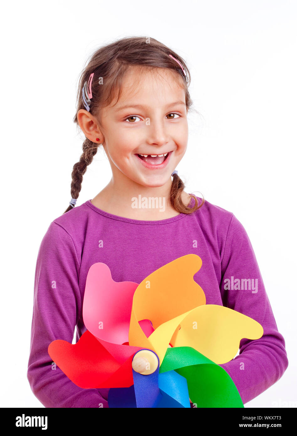 Girl With A Pinwheel High Resolution Stock Photography and Images - Alamy