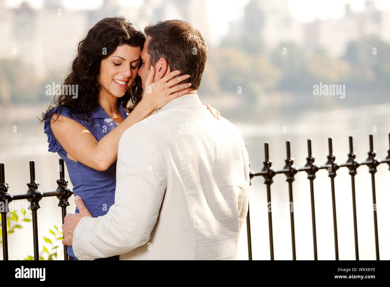 Girl hug boyfriend hi-res stock photography and images - Alamy