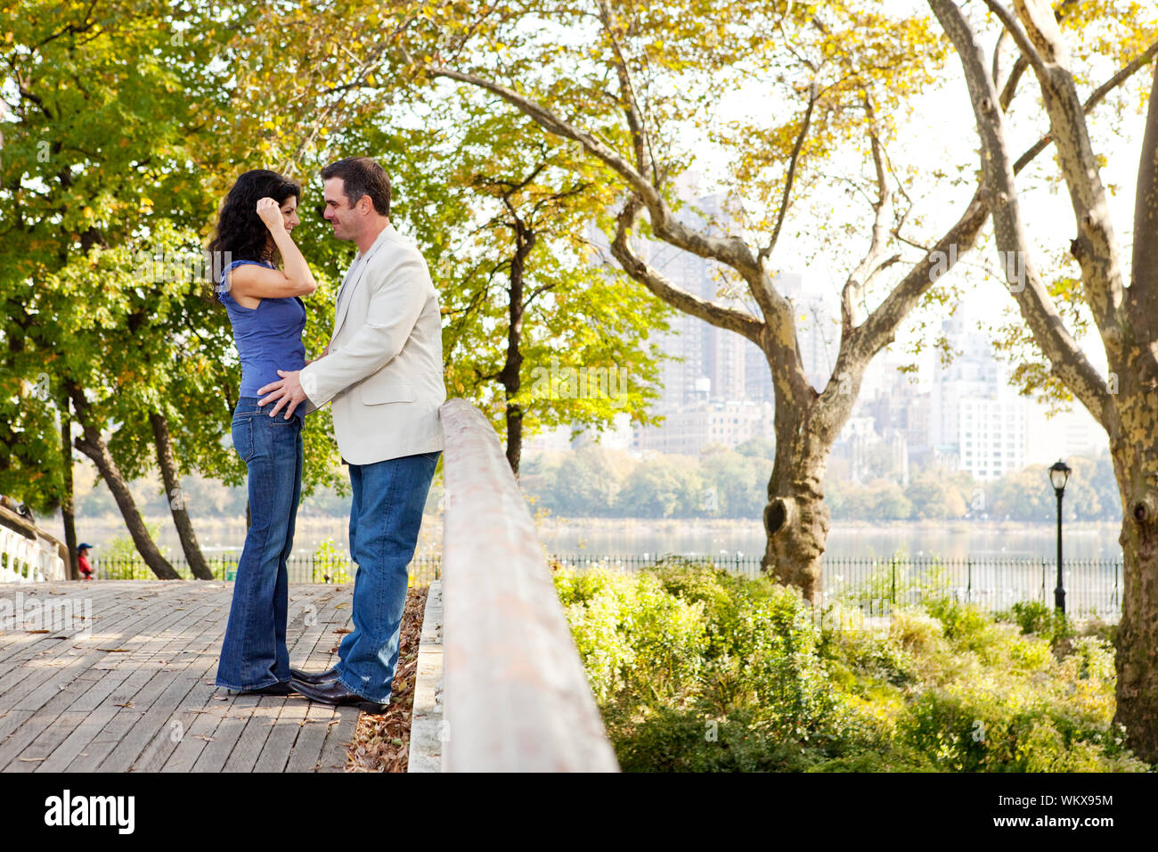 Park Couple Love Stock Photo - Alamy