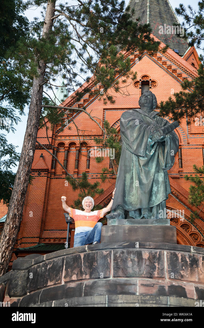 PETER ORLOFF in Görlitz mit Ehefrau Linda 26082019 Stock Photo - Alamy