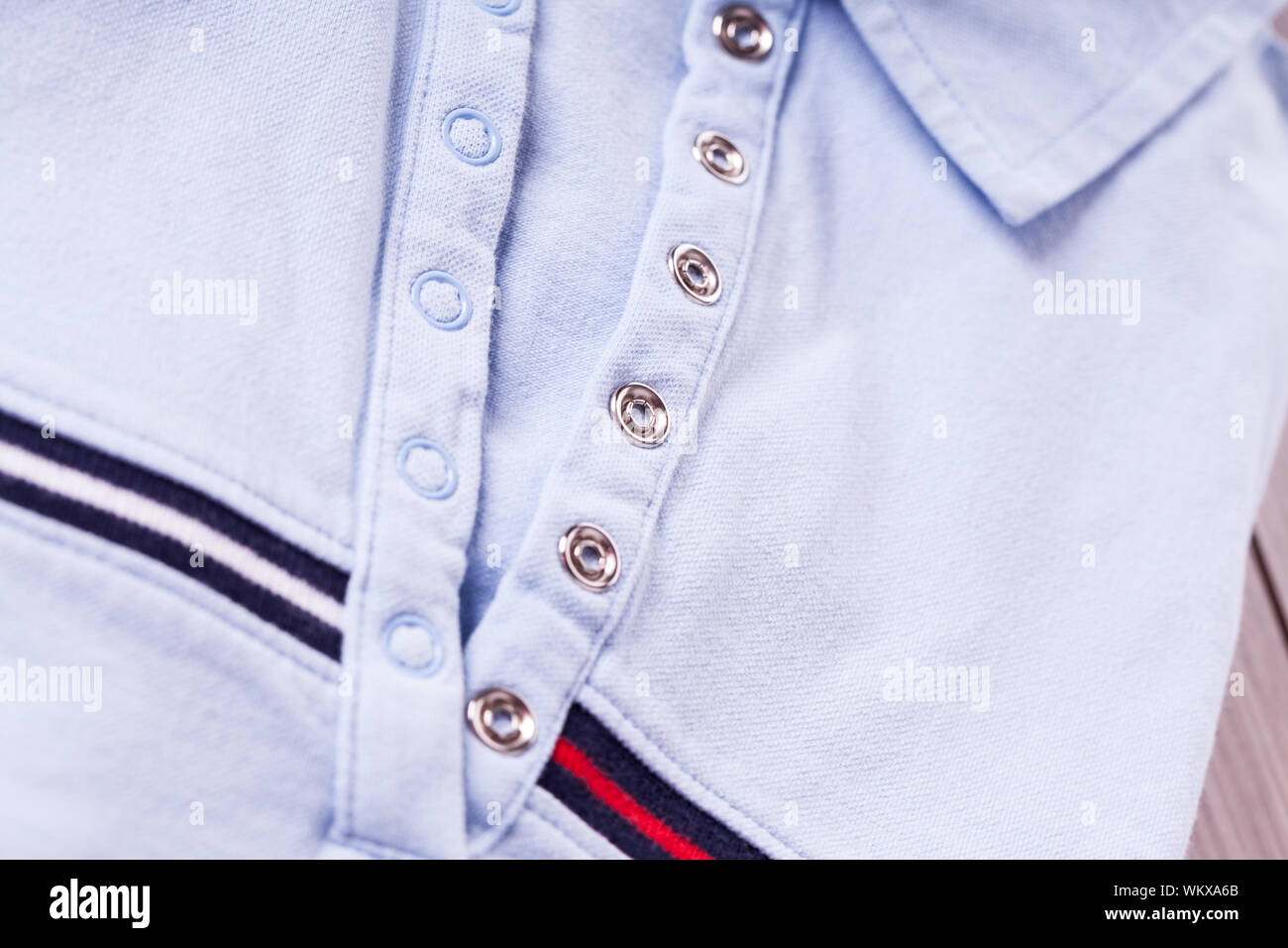 Casual shirt collar and texture detail Stock Photo - Alamy