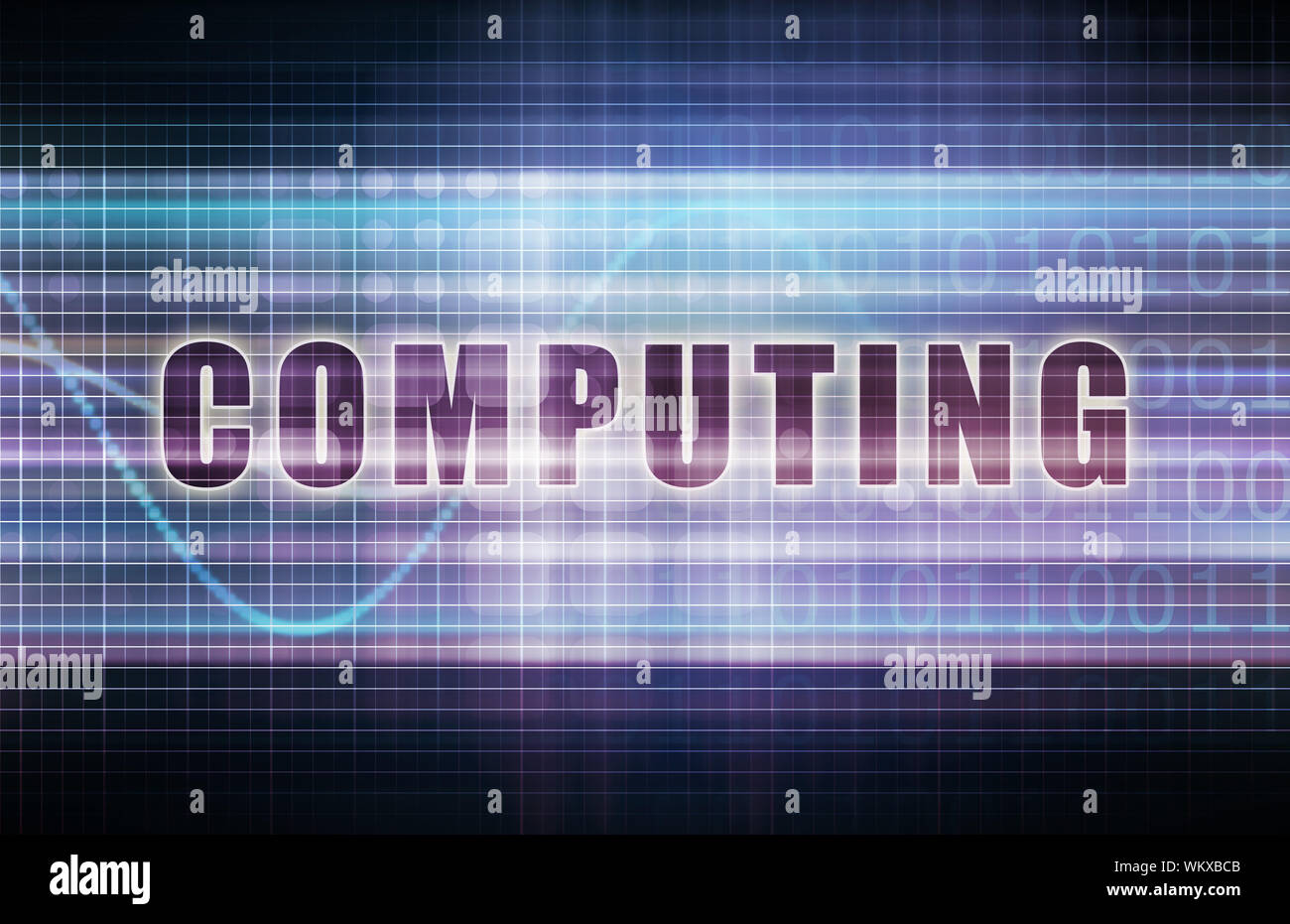 Computing Technology on a Tech Business Chart Art Stock Photo - Alamy