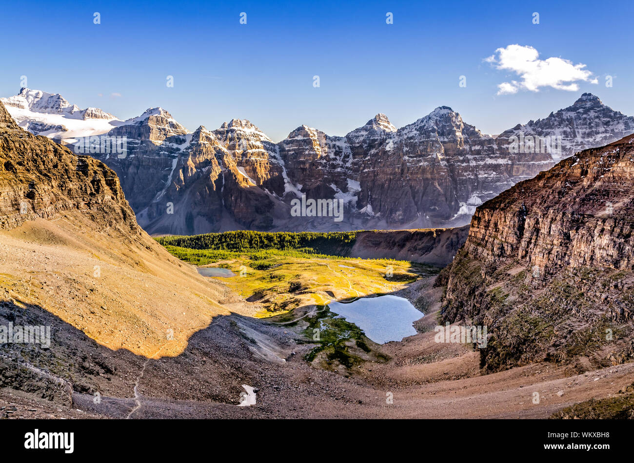 Mountain range view from Sentinel pass, Banff national park, Rocky ...
