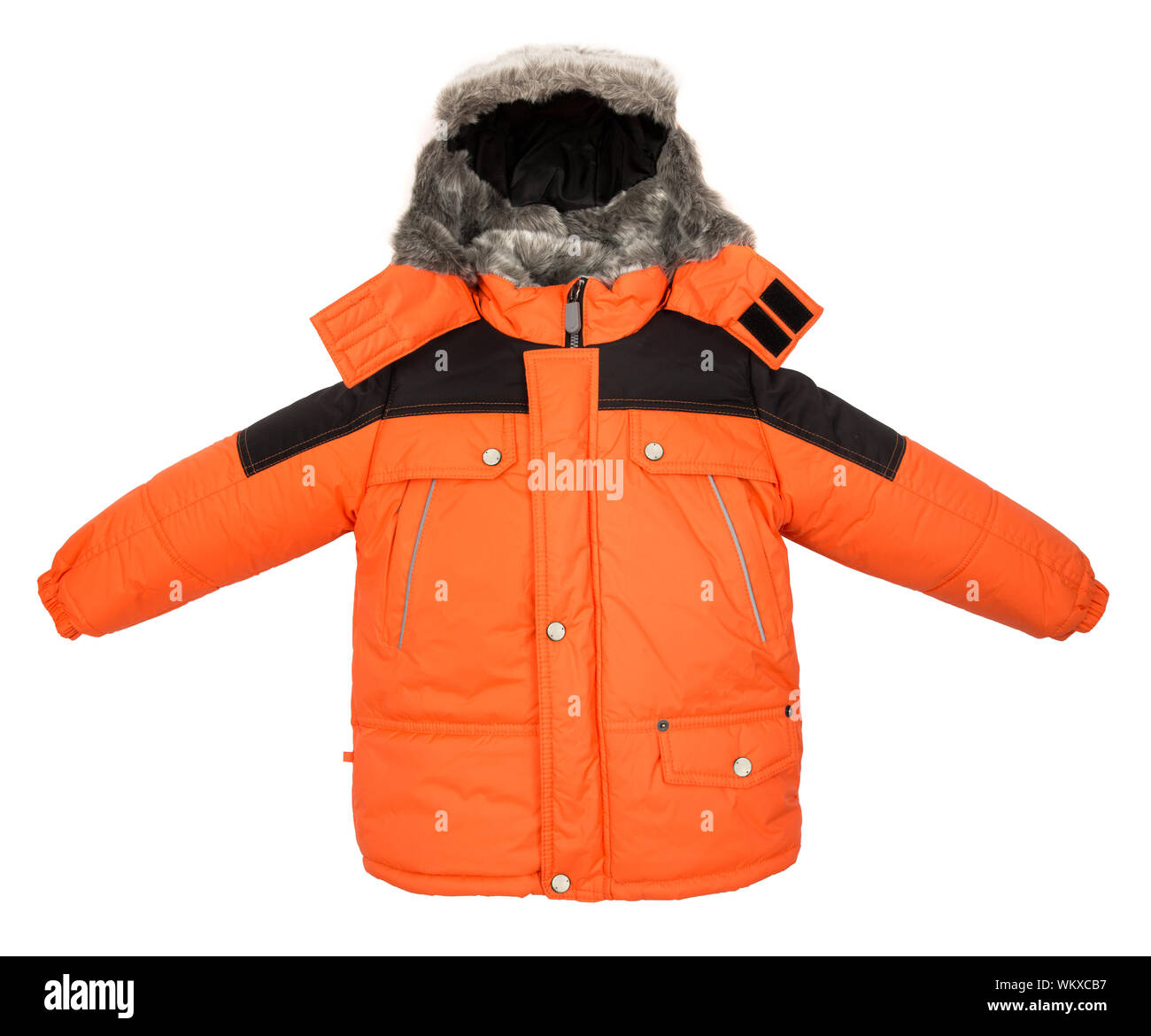 Winter warm jacket isolated on white background Stock Photo - Alamy