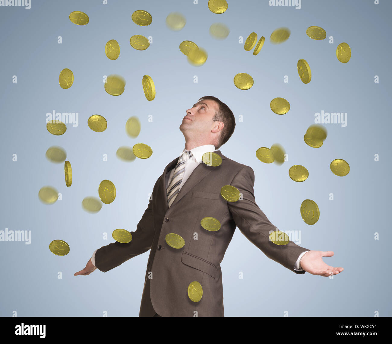 Businessman gold from above hi-res stock photography and images - Alamy