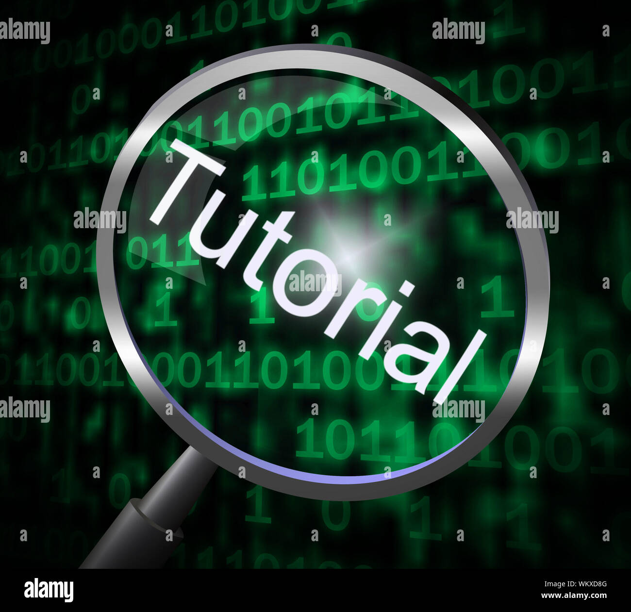 Tutorial magnifier hi-res stock photography and images - Alamy