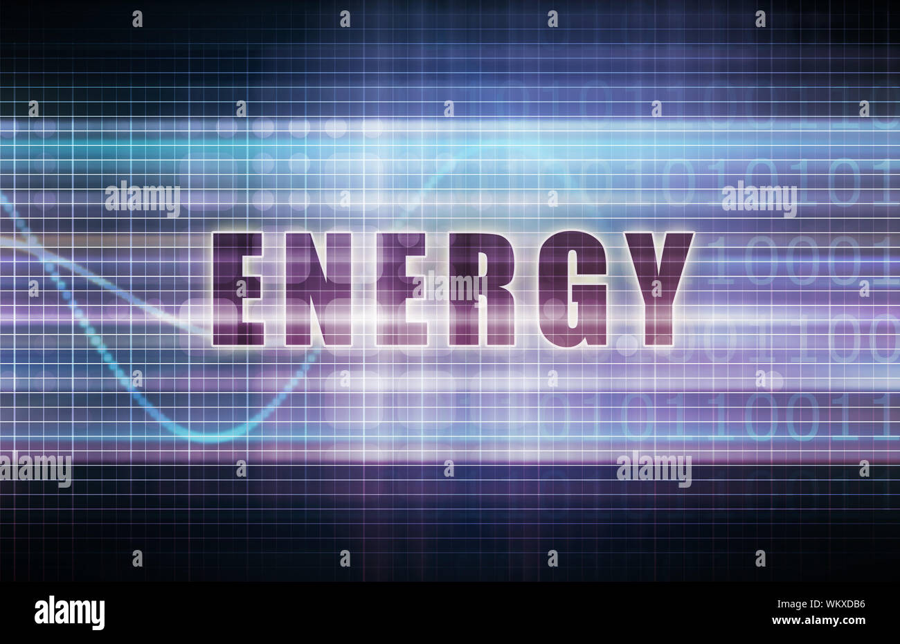 Energy on a Tech Business Chart Art Stock Photo - Alamy
