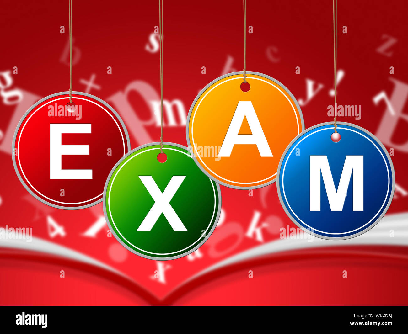 Exam Kids Showing Exams Quiz And Youths Stock Photo - Alamy