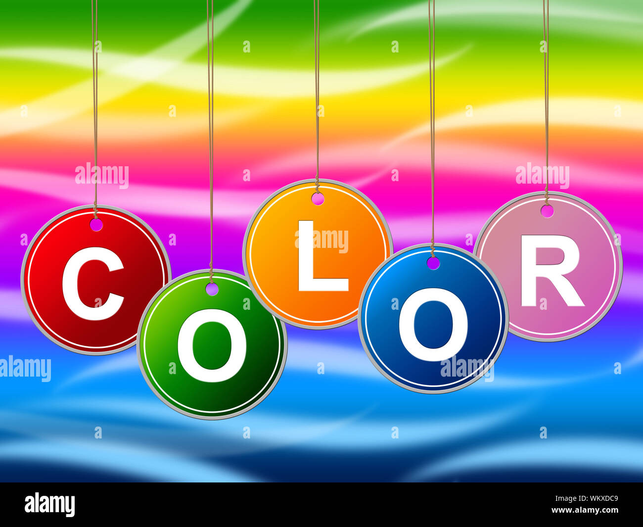 Colorful Paint Showing Colour Colors And Multicoloured Stock Photo - Alamy