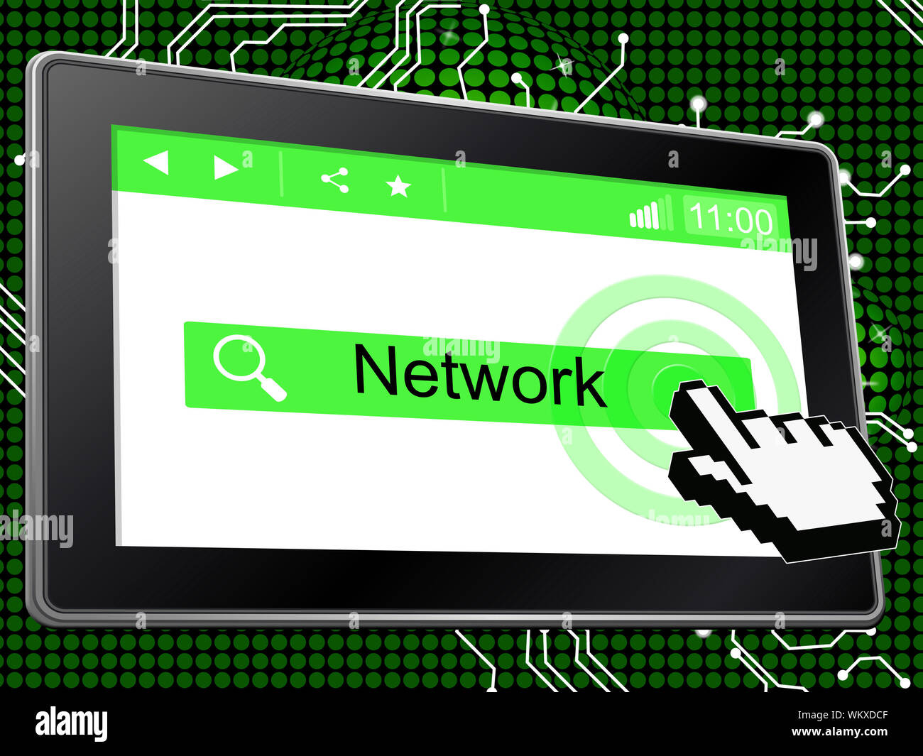 Computer Online Meaning World Wide Web And Lan Network Stock Photo - Alamy