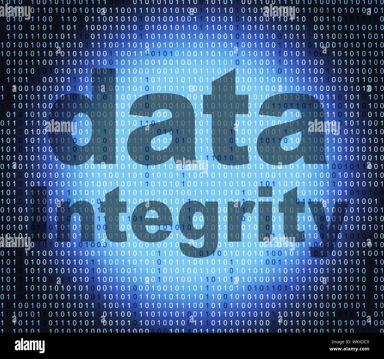 Data Integrity Meaning Honourable Knowledge And Facts Stock Photo - Alamy