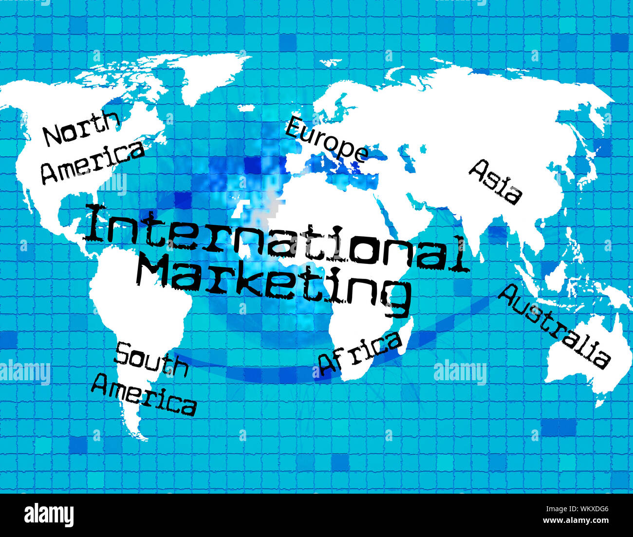 International Marketing Showing Across The Globe And Countries Selling ...