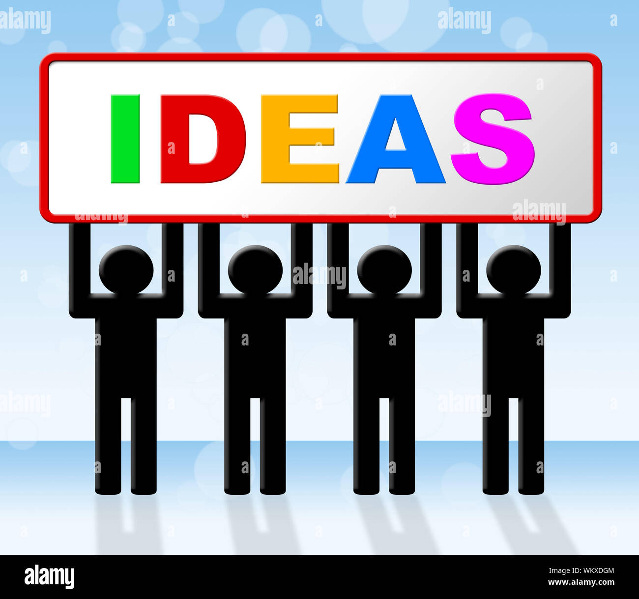 Idea Ideas Representing Innovations Display And Inventions Stock Photo ...