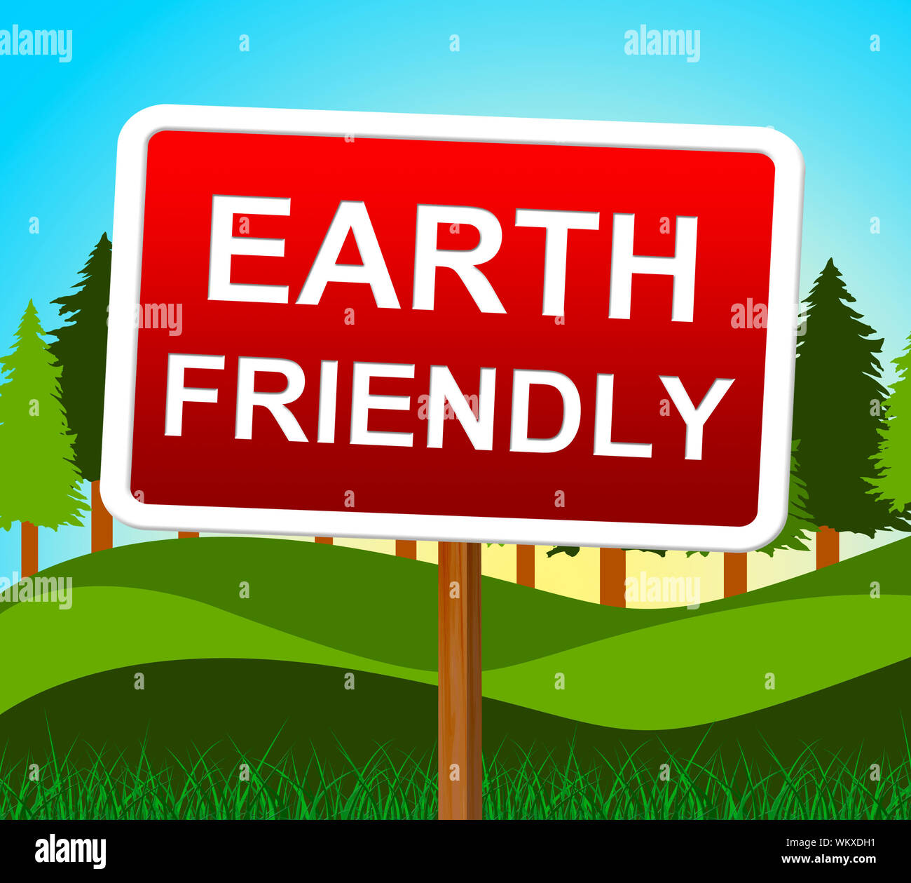 Earth Friendly Indicating Recycling Environment And Eco-Friendly Stock ...