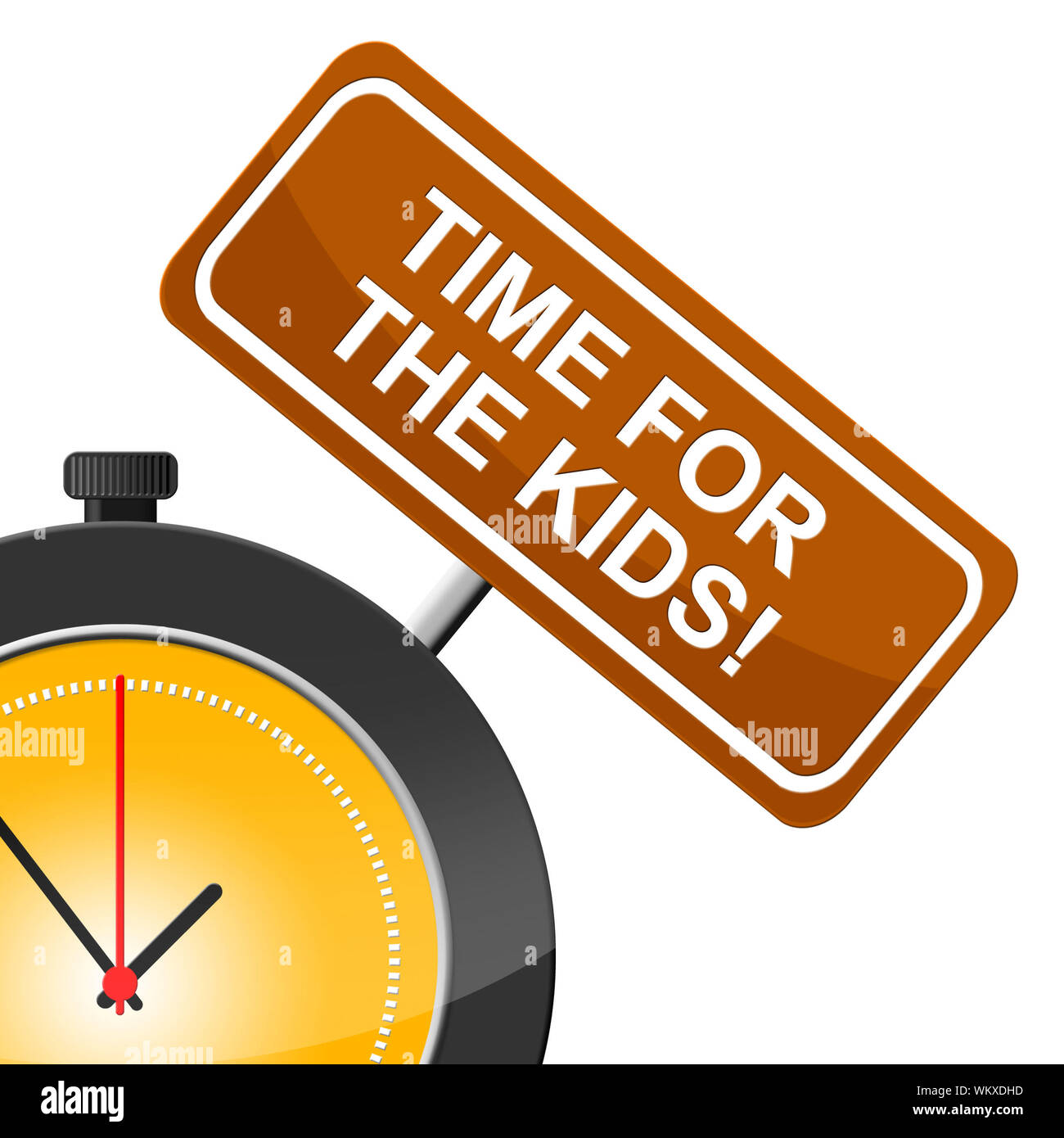 Time For Kids Representing Mother And Child And Parent Stock Photo - Alamy