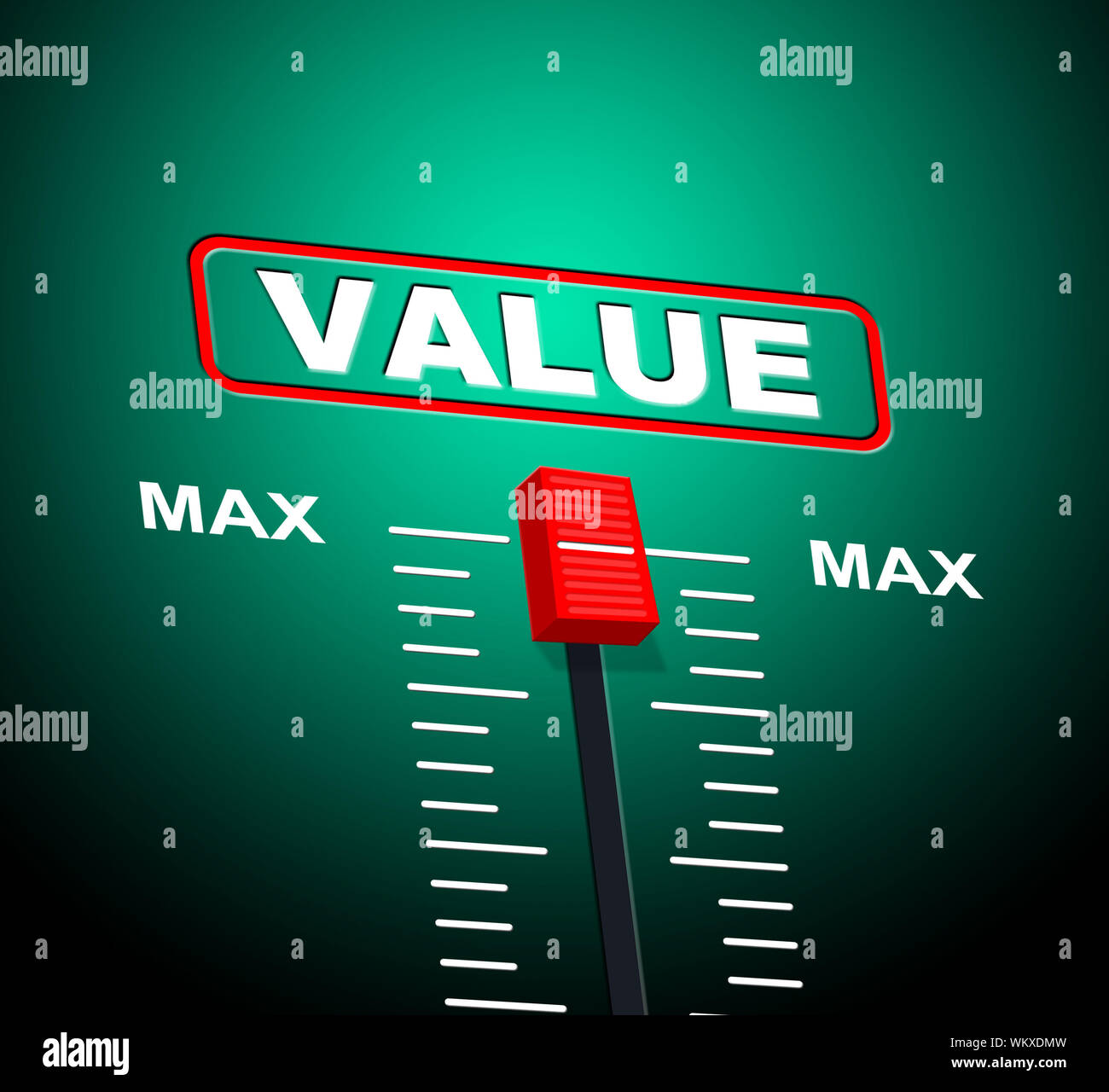 Value Max Indicating Upper Limit And Valued Stock Photo - Alamy