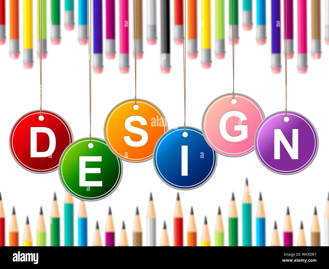 Design Designs Representing Plans Designed And Models Stock Photo - Alamy