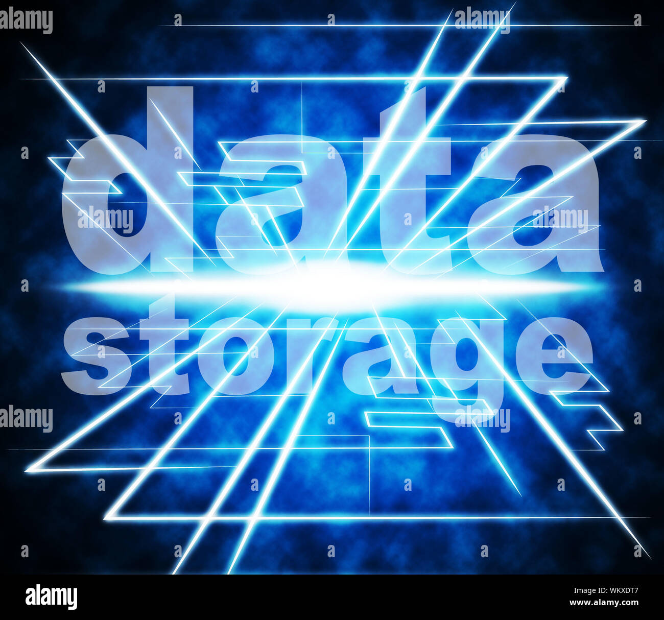 Data Storage Meaning Archive Datacenter And Database Stock Photo - Alamy