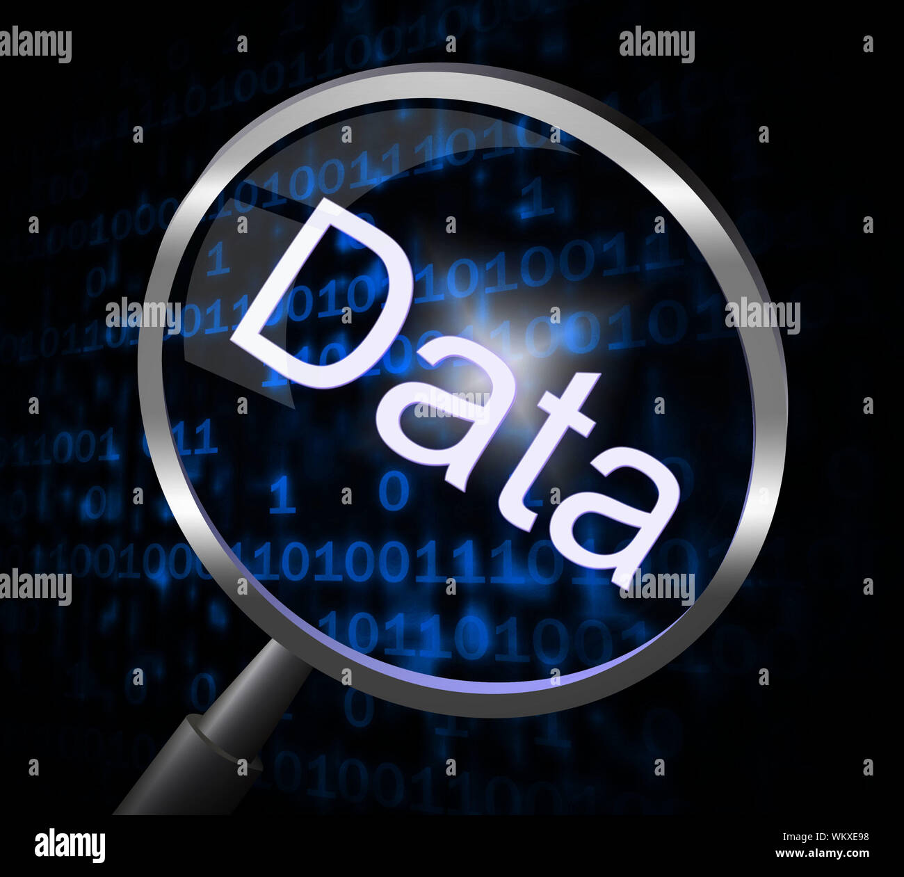 Data Magnifier Indicating Knowledge Magnification And Searching Stock ...