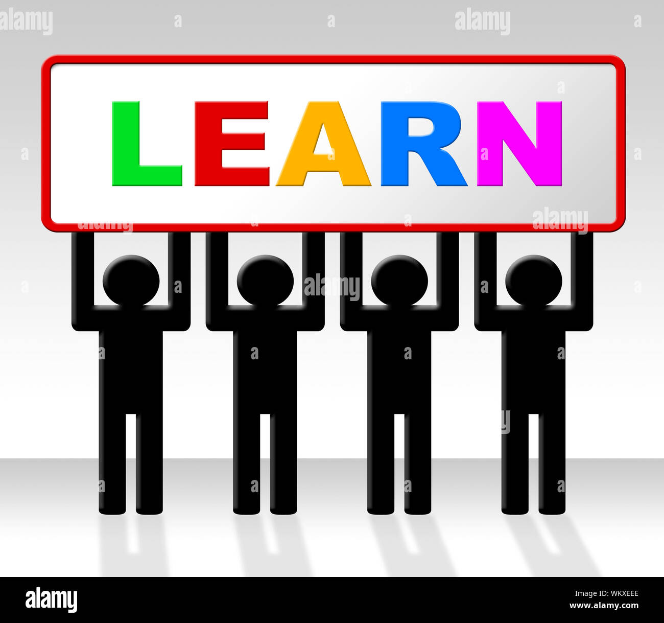 Learning Learn Showing Educating Schooling And Train Stock Photo - Alamy