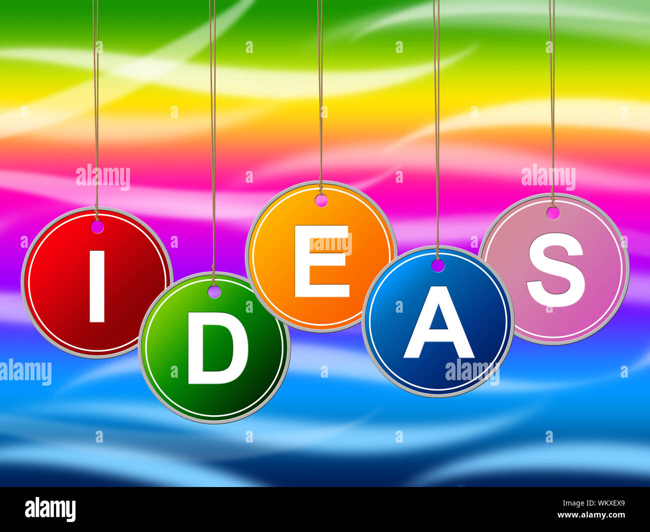 Ideas Kids Showing Creativity Conception And Children Stock Photo - Alamy