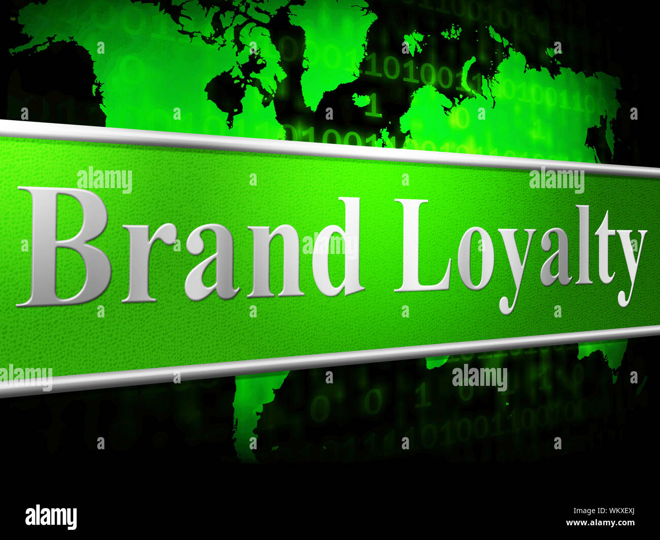 Loyalty Brand Indicating Company Identity And Faithfulness Stock Photo ...