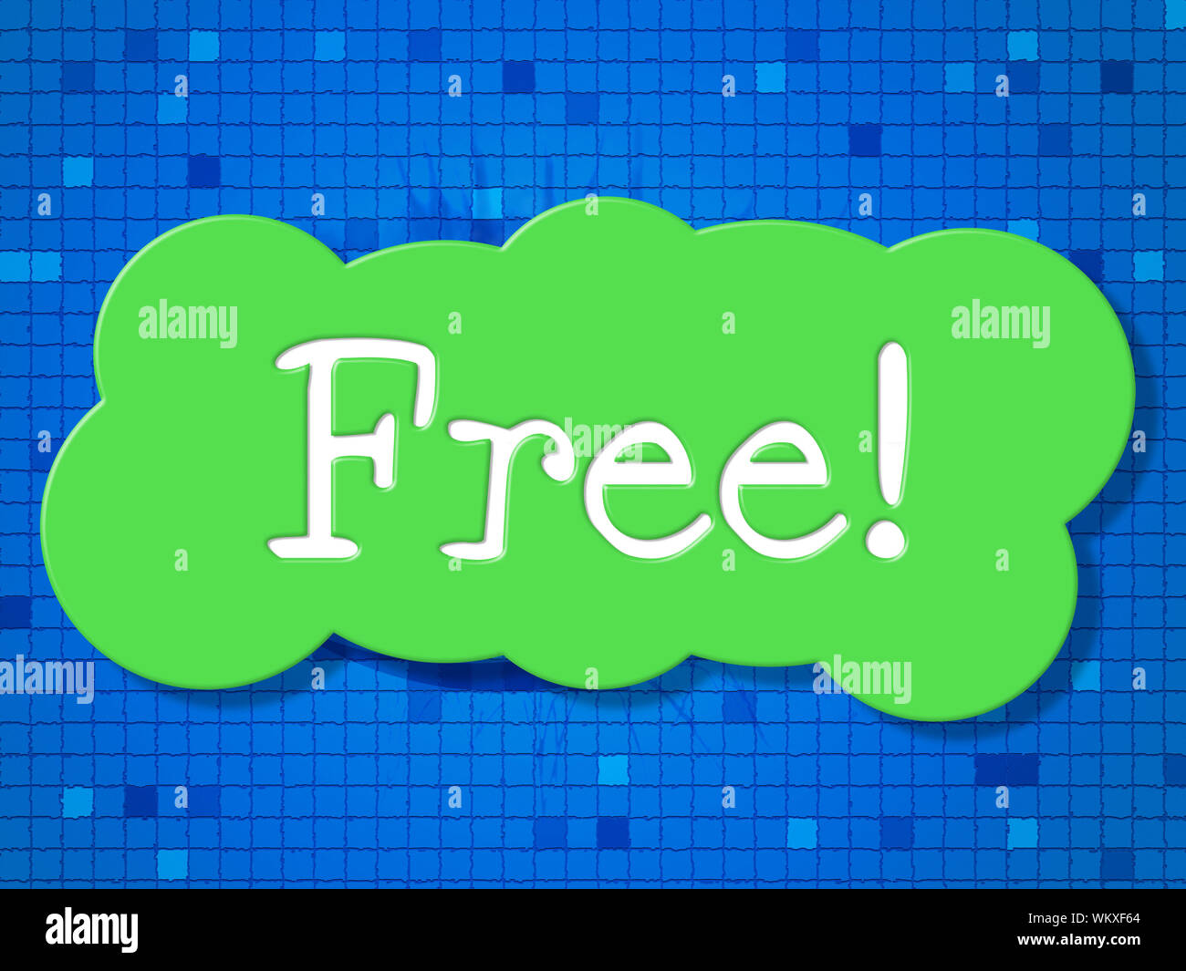 Free Sign Indicating With Our Compliments And Thanks Stock Photo - Alamy