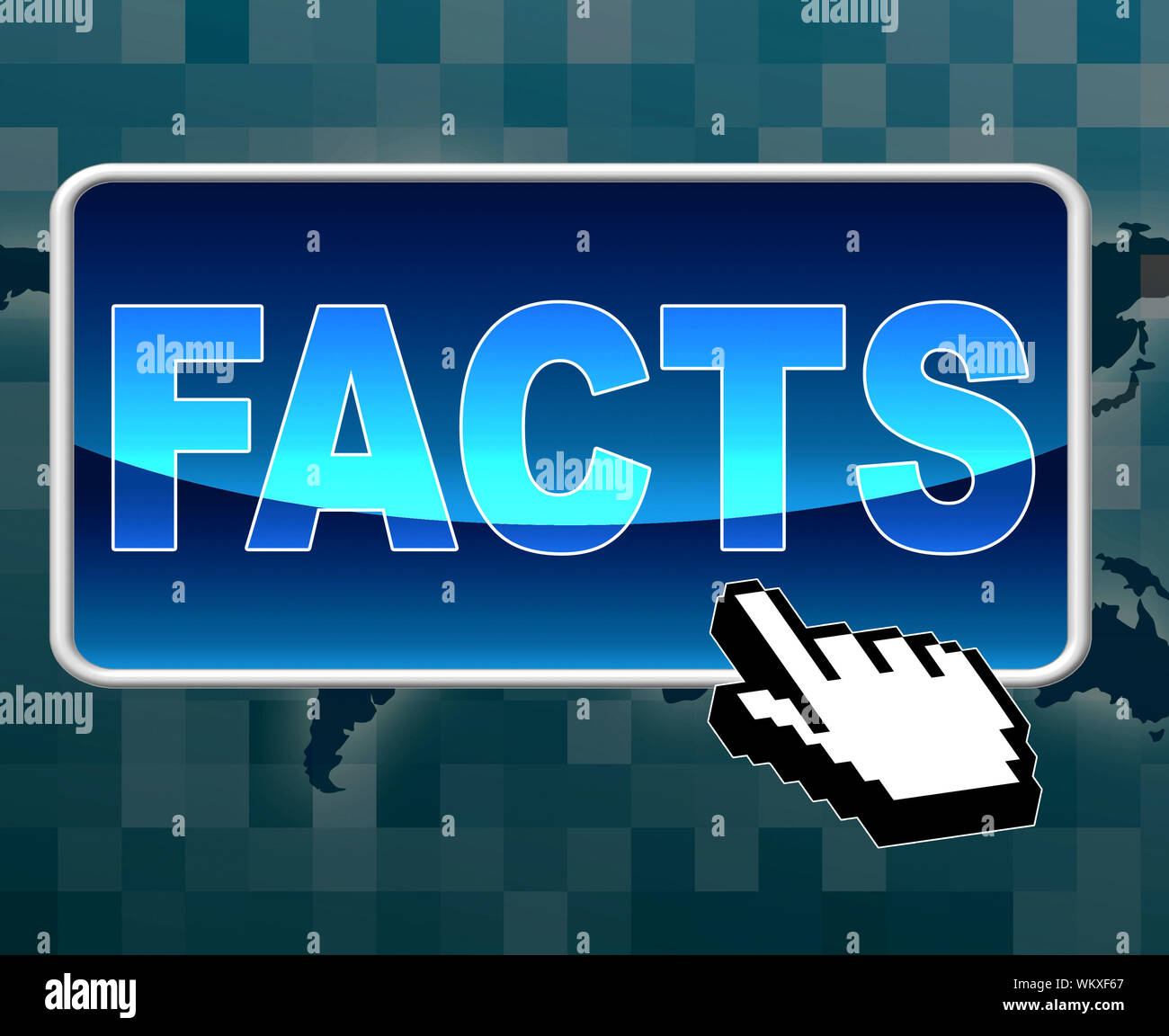 Facts Button Showing World Wide Web And Info Internet Stock Photo - Alamy