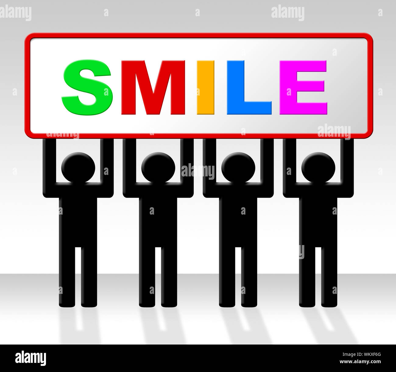 Happy Joy Meaning Emotions Smiling And Jubilant Stock Photo - Alamy