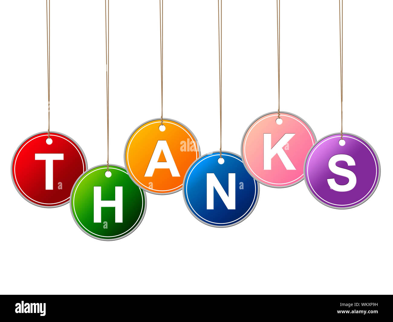 Thank You Indicating Message Thankfulness And Thanks Stock Photo - Alamy