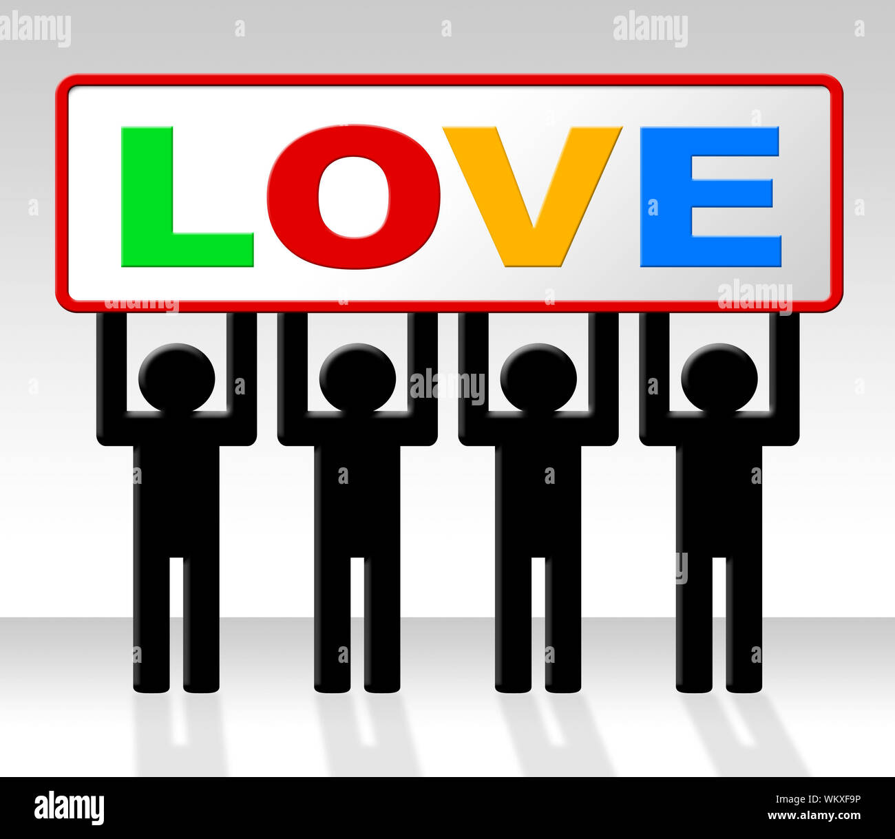 Love Romance Indicating Loving Affection And Adoration Stock Photo - Alamy