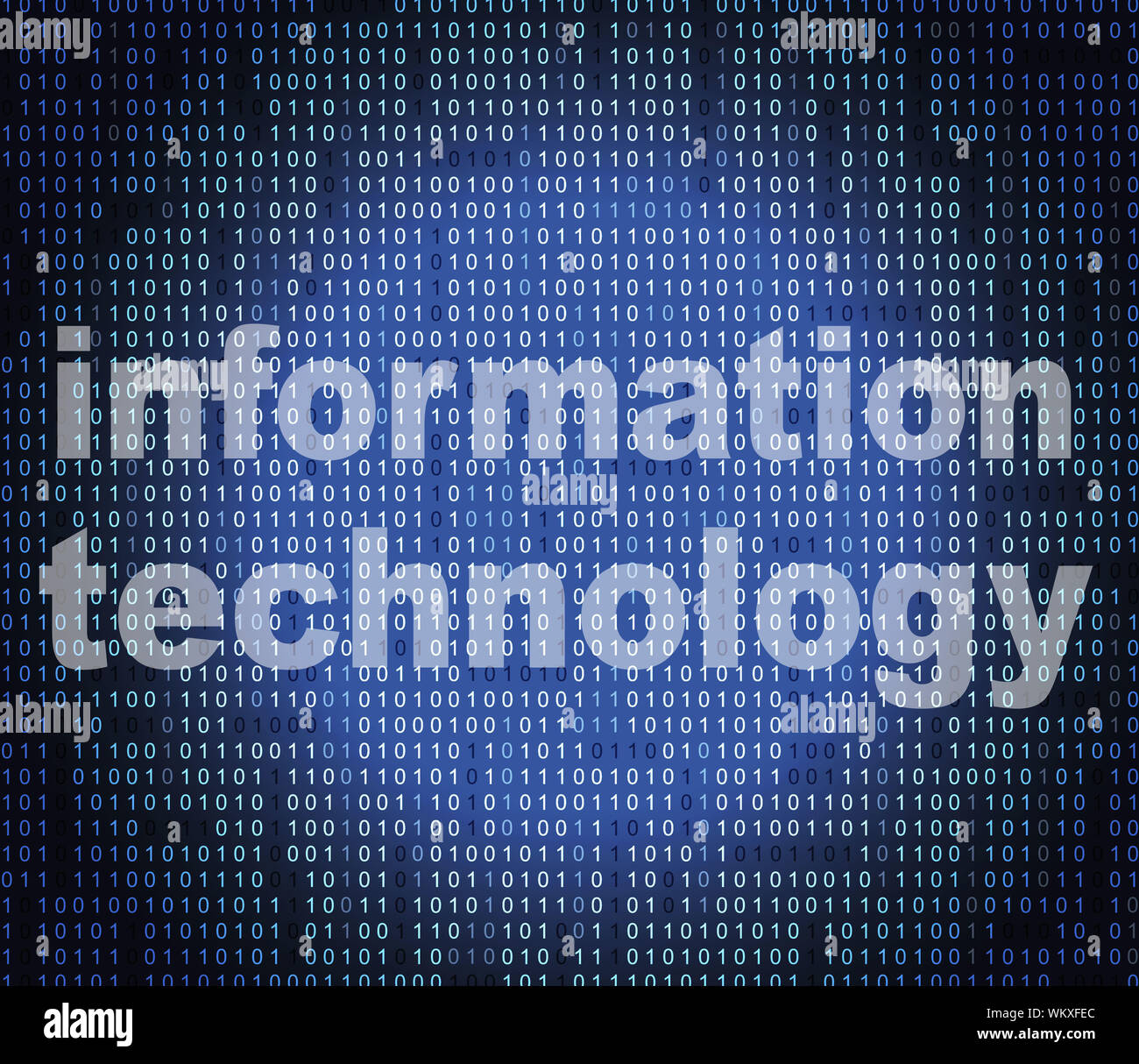 Information Technology Indicating Knowledge Hi-Tech And Faq Stock Photo ...