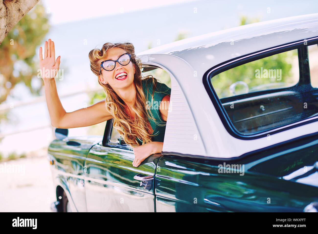 Waving hi-res stock photography and images - Alamy