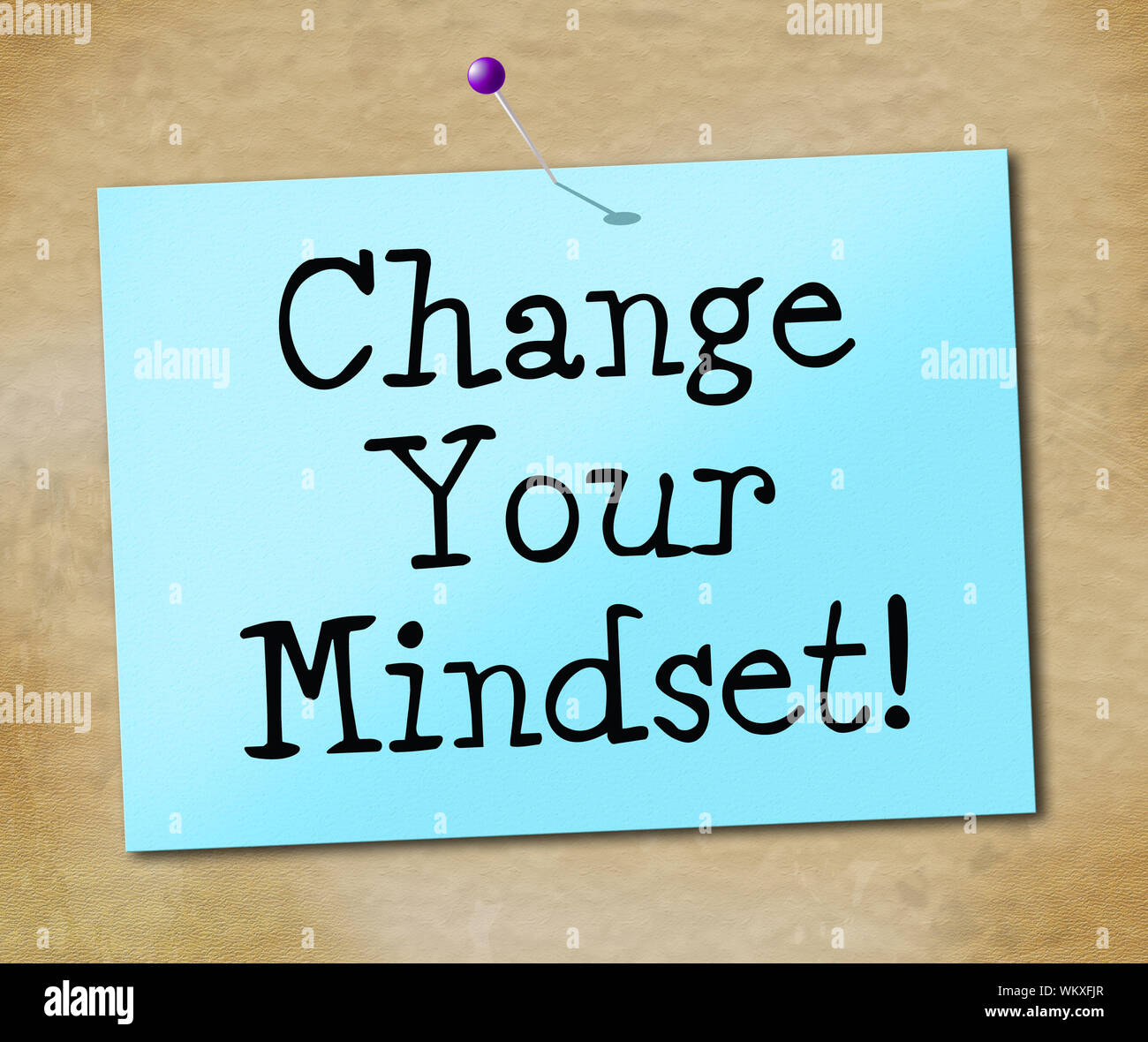 Change Your Mindset Indicating Think About It And Reflect Plan Stock ...