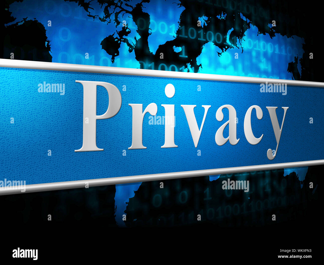 Privacy Sign Meaning Confidentiality Placard And Secrecy Stock Photo ...
